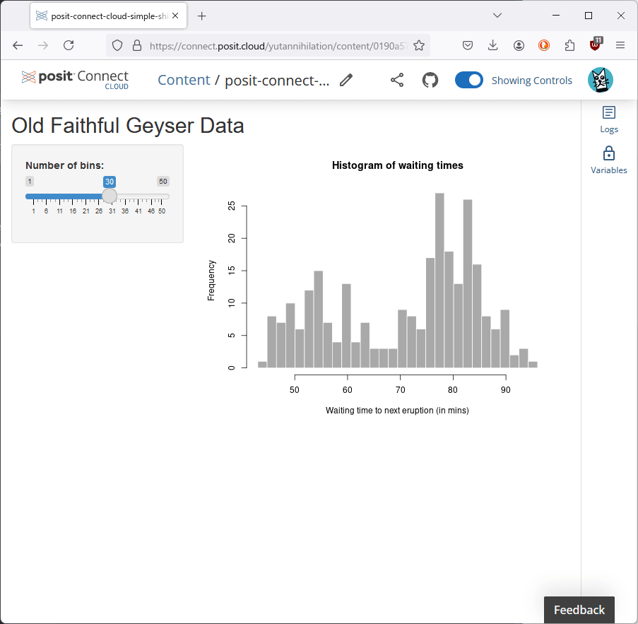 Posit Connect Cloud を使ってみた。